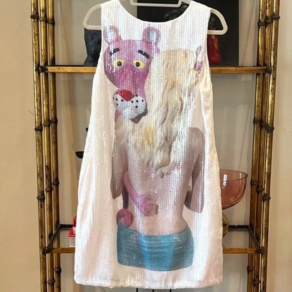 Lisa Perry | Dresses | Rare Jeff Koons X Lisa Perry Pink Panther White ...